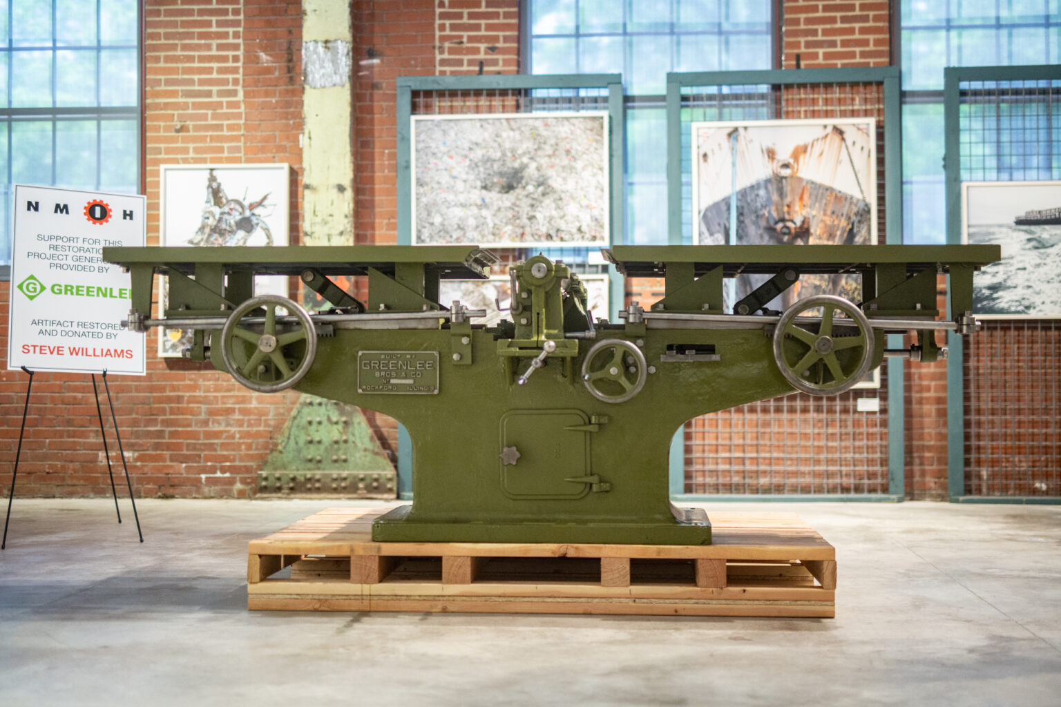 Rare, expertly-restored Greenlee variety woodworking machine delivered ...